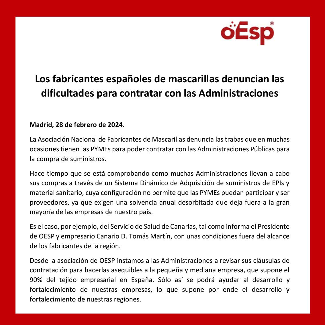 Los fabricantes españoles de mascarillas denuncian las dificultades ...